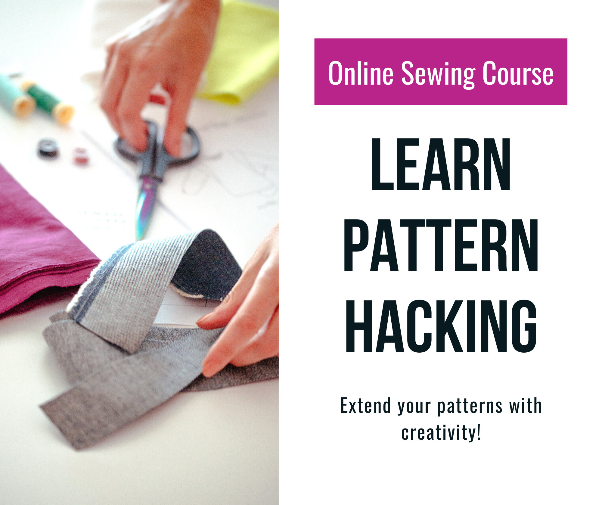 Online Sewing Course: Learn Pattern Hacking | Etsy