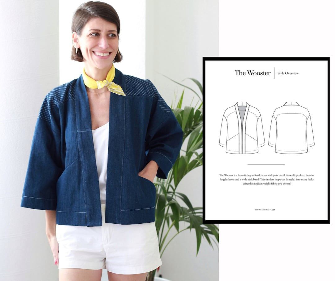 Wooster Jacket PDF Sewing Pattern | Loose Fitting Unlined Jacket ...