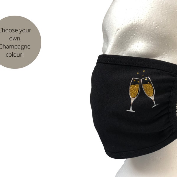 Champagne Face Mask - Etsy UK