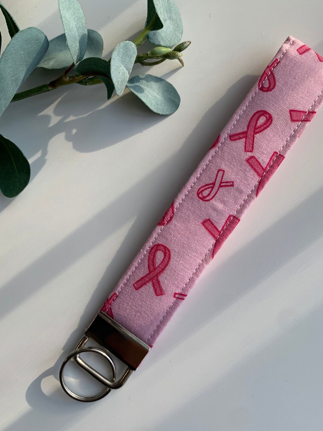 Breast Cancer Awareness Key Fob Wristlet - Etsy