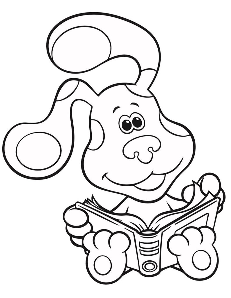 Blues Clues Coloring Book 20 Pages, Colouring Pages for Digital ...
