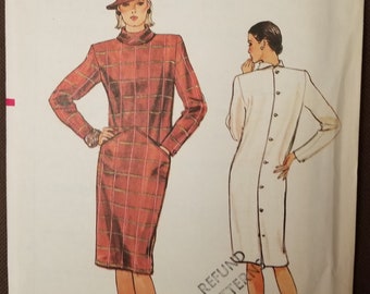 UNCUT Vogue 7129 Sewing Pattern Size 12 Misses' Dress | Etsy