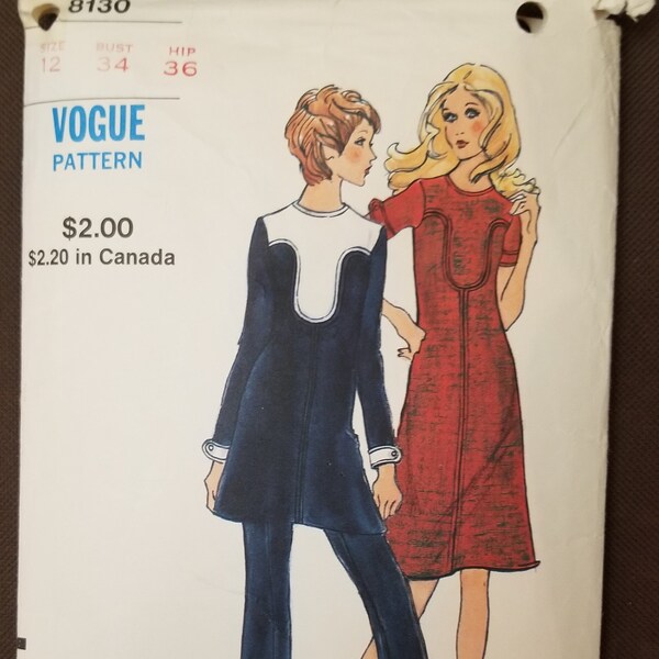 Vogue Dress Sewing Pattern - Etsy