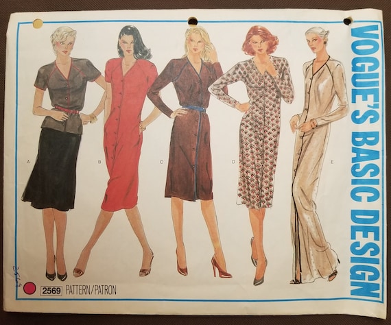 UNCUT Vogue 2569 Vogue's Basic Design Sewing | Etsy