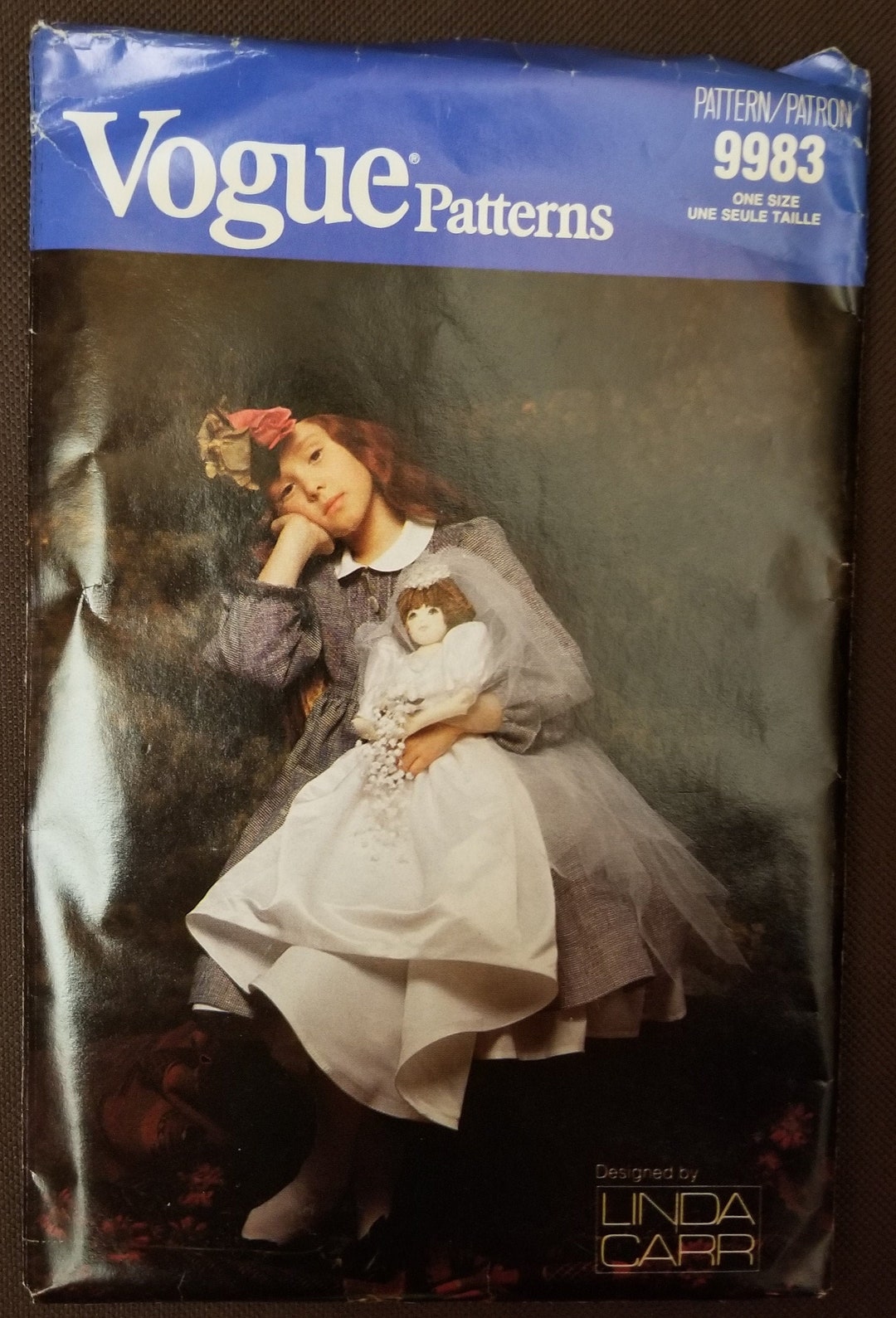 UNCUT Vogue 9983 Sewing Pattern One Size Bride Doll Designed - Etsy