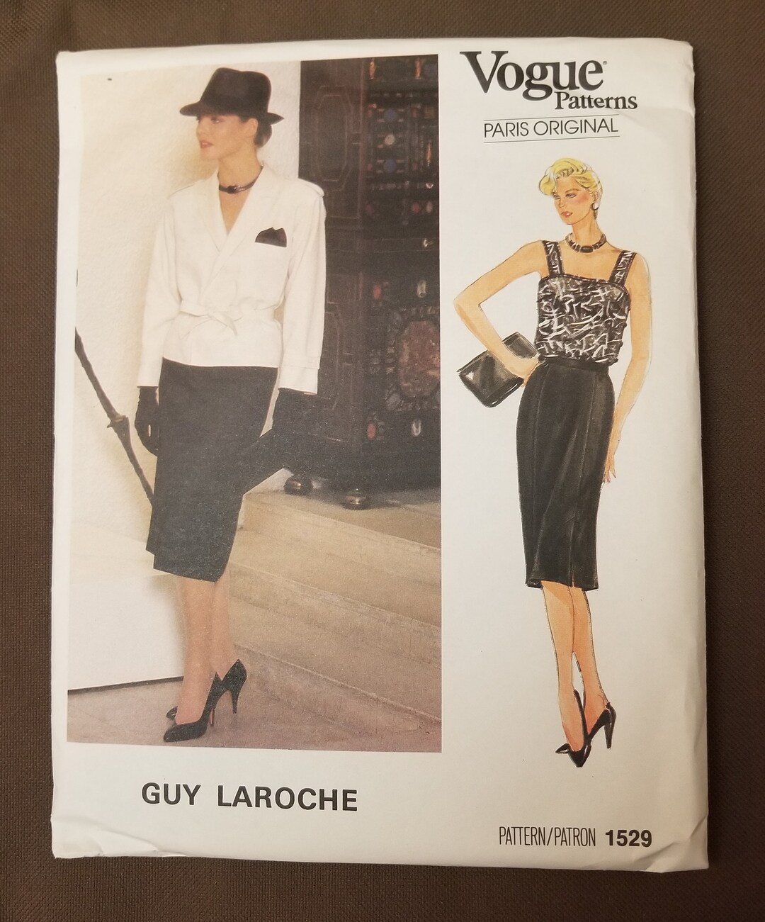 UNCUT Vogue 1529 Paris Original: Guy Laroche Sewing Pattern, Size 12 ...