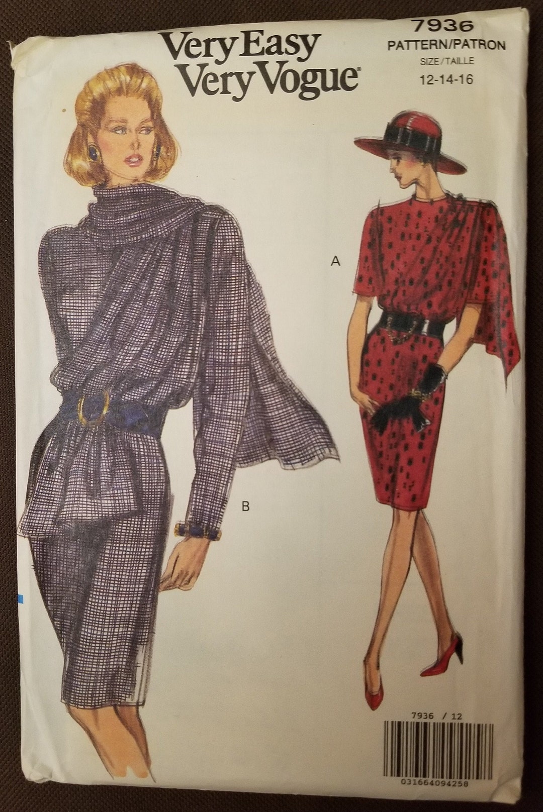 UNCUT Vogue 7936 very Easy Very Vogue Sewing - Etsy