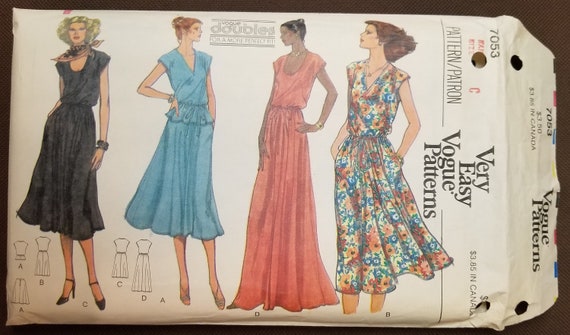 Sewing & Needlecraft Patterns Sewing & Fiber Vogue 7053 Easy Sewing ...