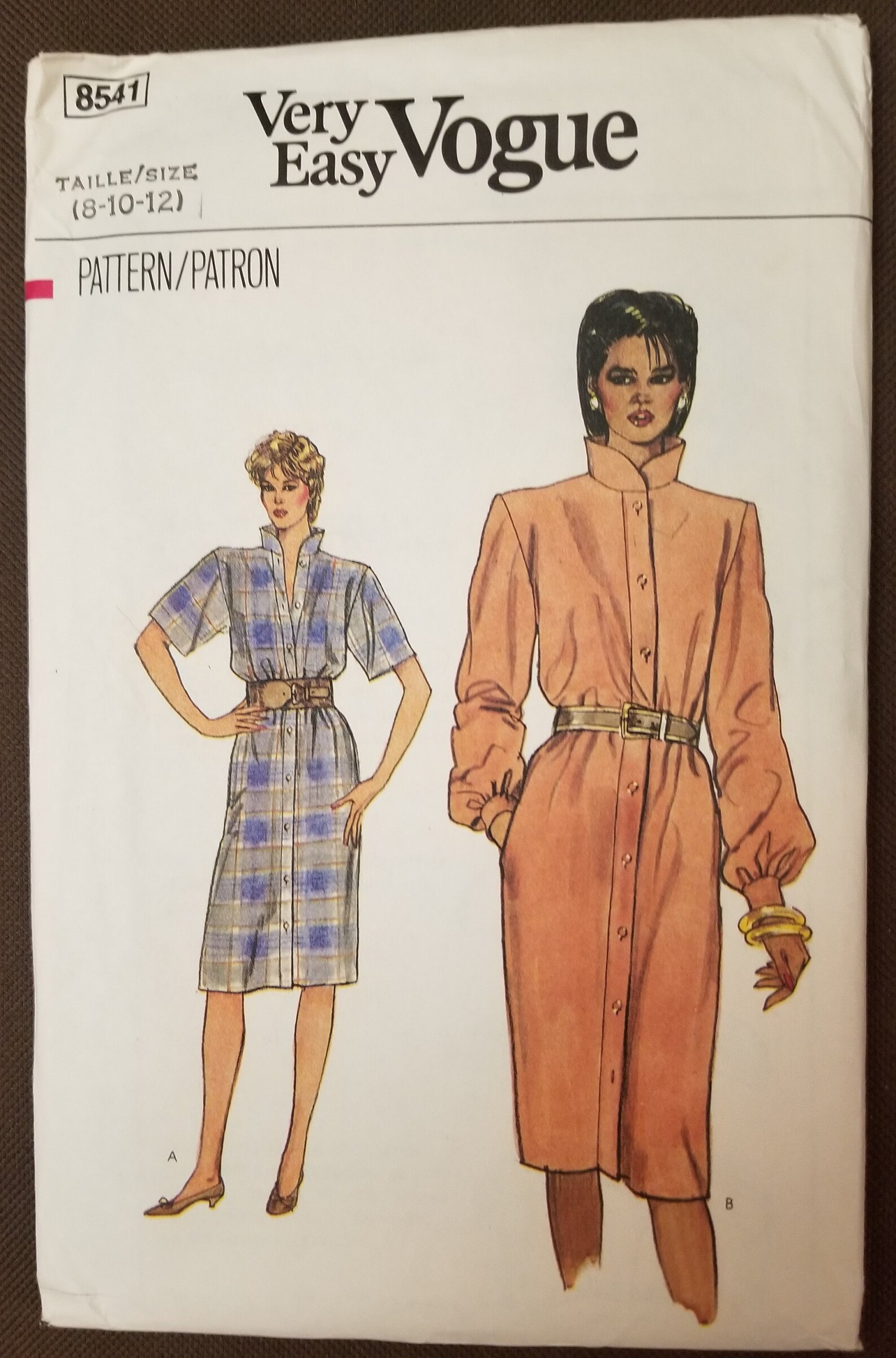 UNCUT Vogue 8541 very Easy Vogue Sewing Pattern - Etsy