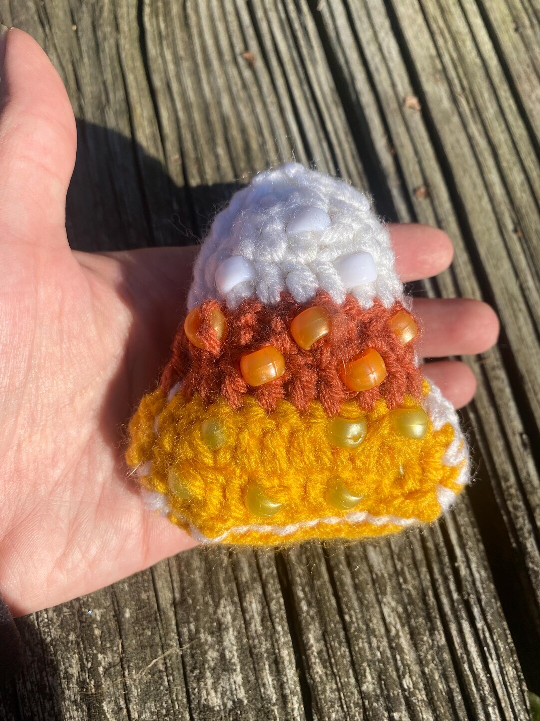 Candy Corn Beaded Fidget Toy Hand Crocheted - Etsy