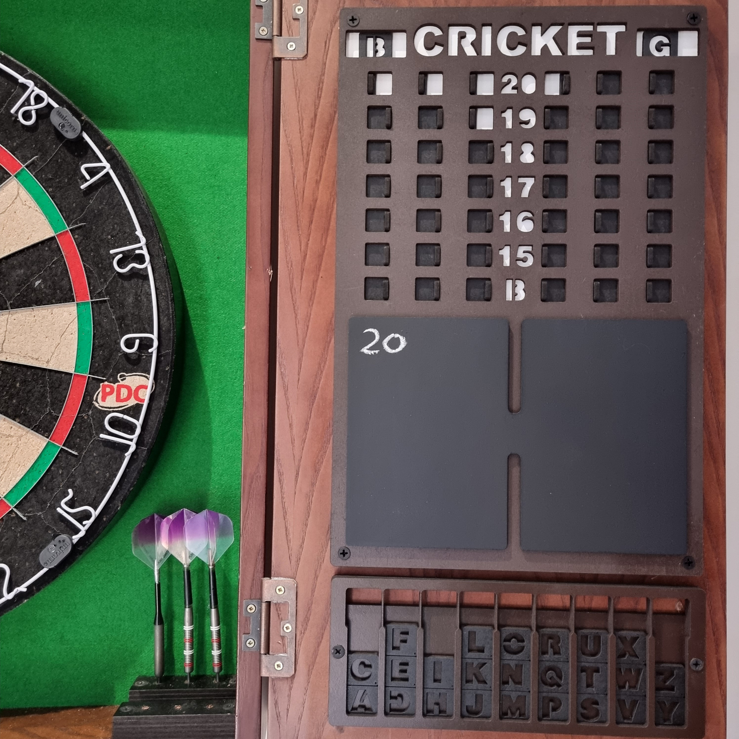 Darts Scoreboard for Cricket - Digital Files for Laser Cutting Only ...