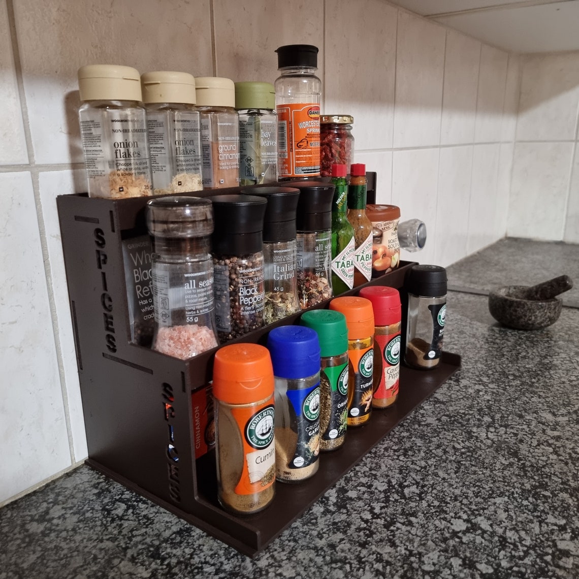 Space Saving Spice Rack 3 Levels, Dxf Files for Laser Cutting Only. - Etsy