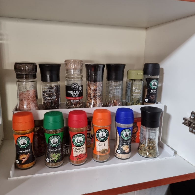 Space Saving Spice Rack 2 Levels, Dxf Files for Laser Cutting Only. - Etsy