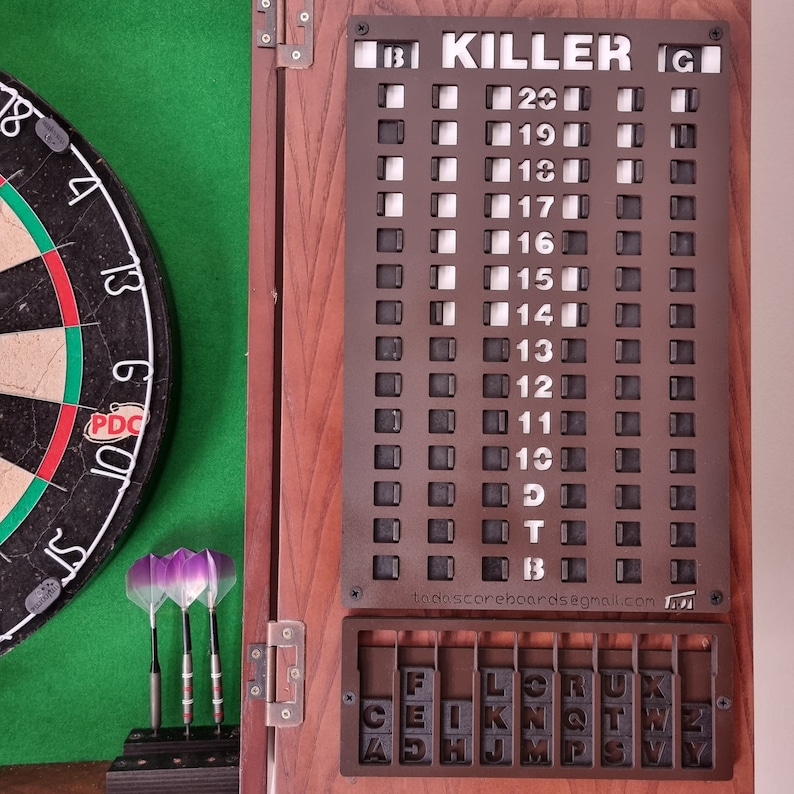 Darts Scoreboard for Killer - Digital Files for Laser Cutting Only. - Etsy