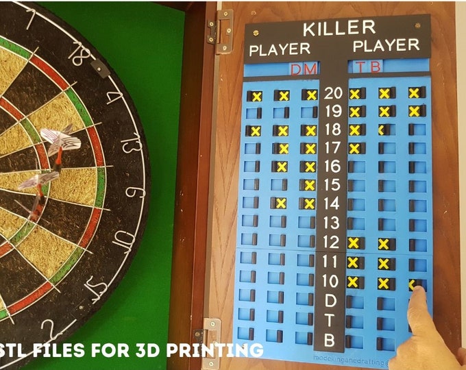 Darts Scoreboard for Cricket - Digital Files for Laser Cutting Only ...