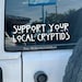 Support Your Local Cryptids Bumper Decal, Spooky Car Accessories ...