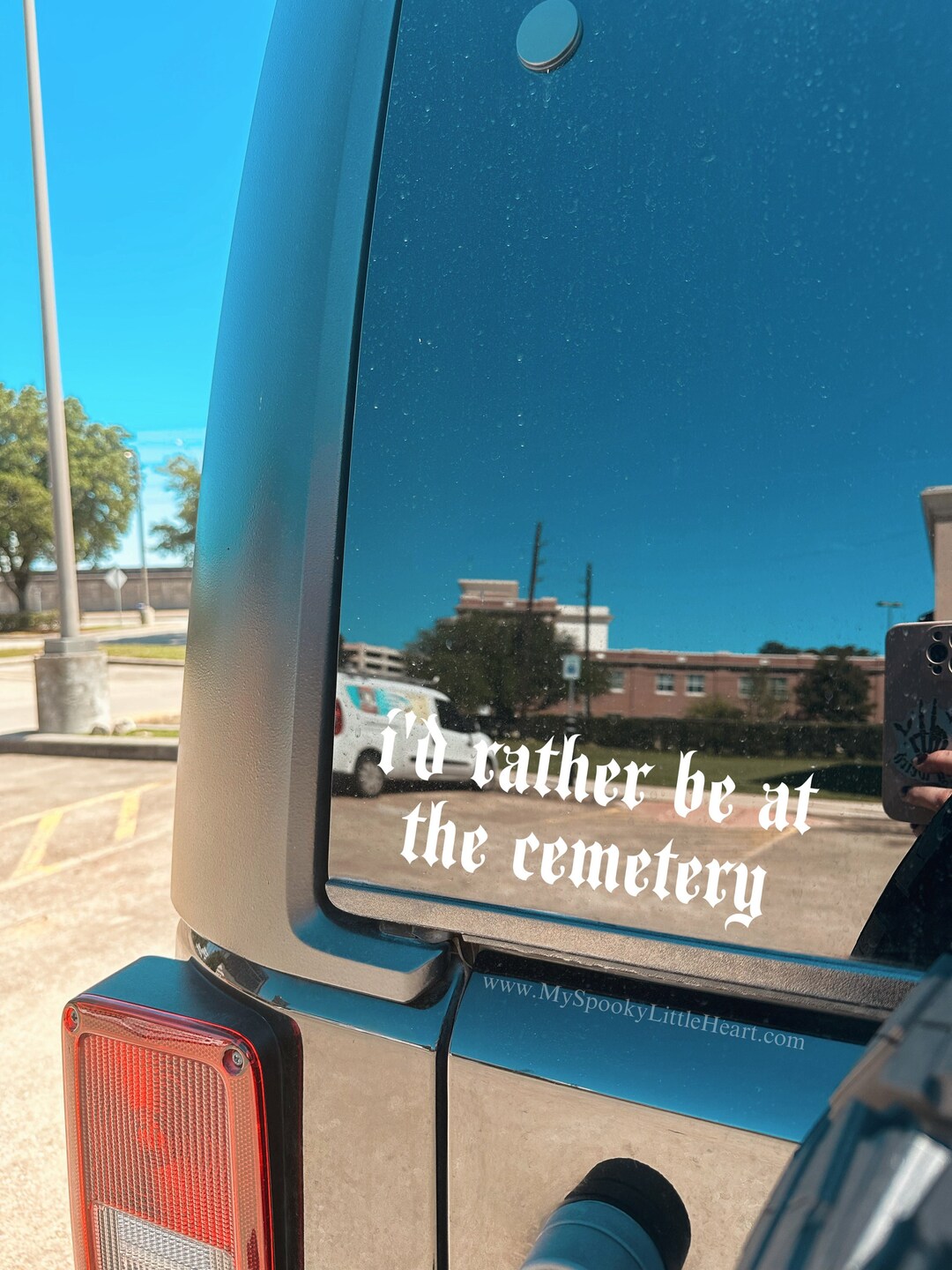 I'd Rather Be at the Cemetery, I Brake for Burial Grounds, Car Decal ...