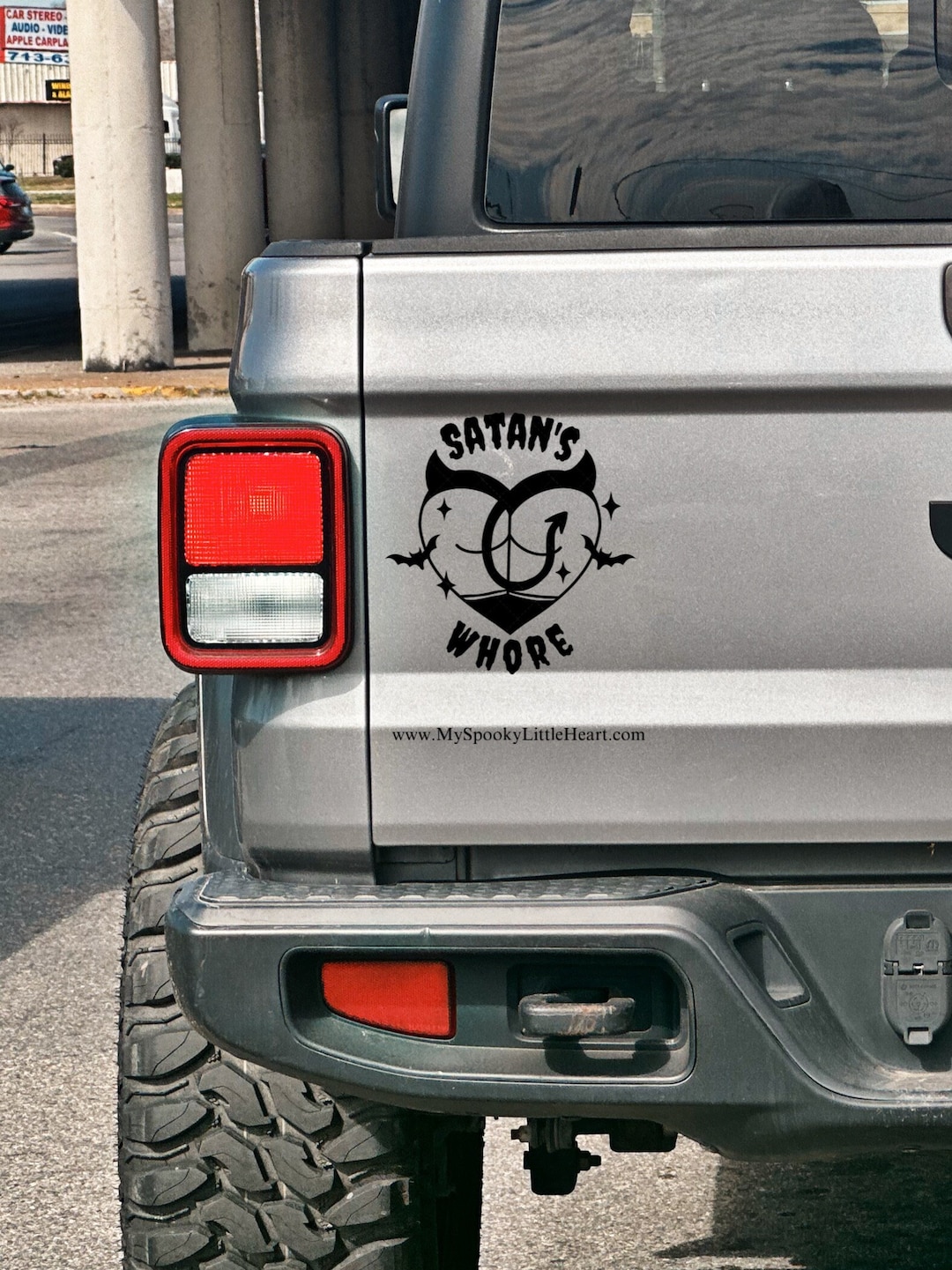 Satan's Whore, Bats Decal, Car Decal, Satan's Favorite Whore, Satan's ...