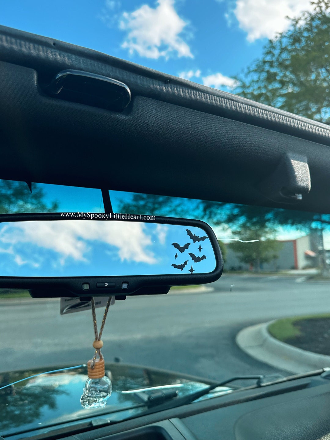 Car Rear View Mirror Decal, Bats and Stars, Side Mirror Decal, Small ...