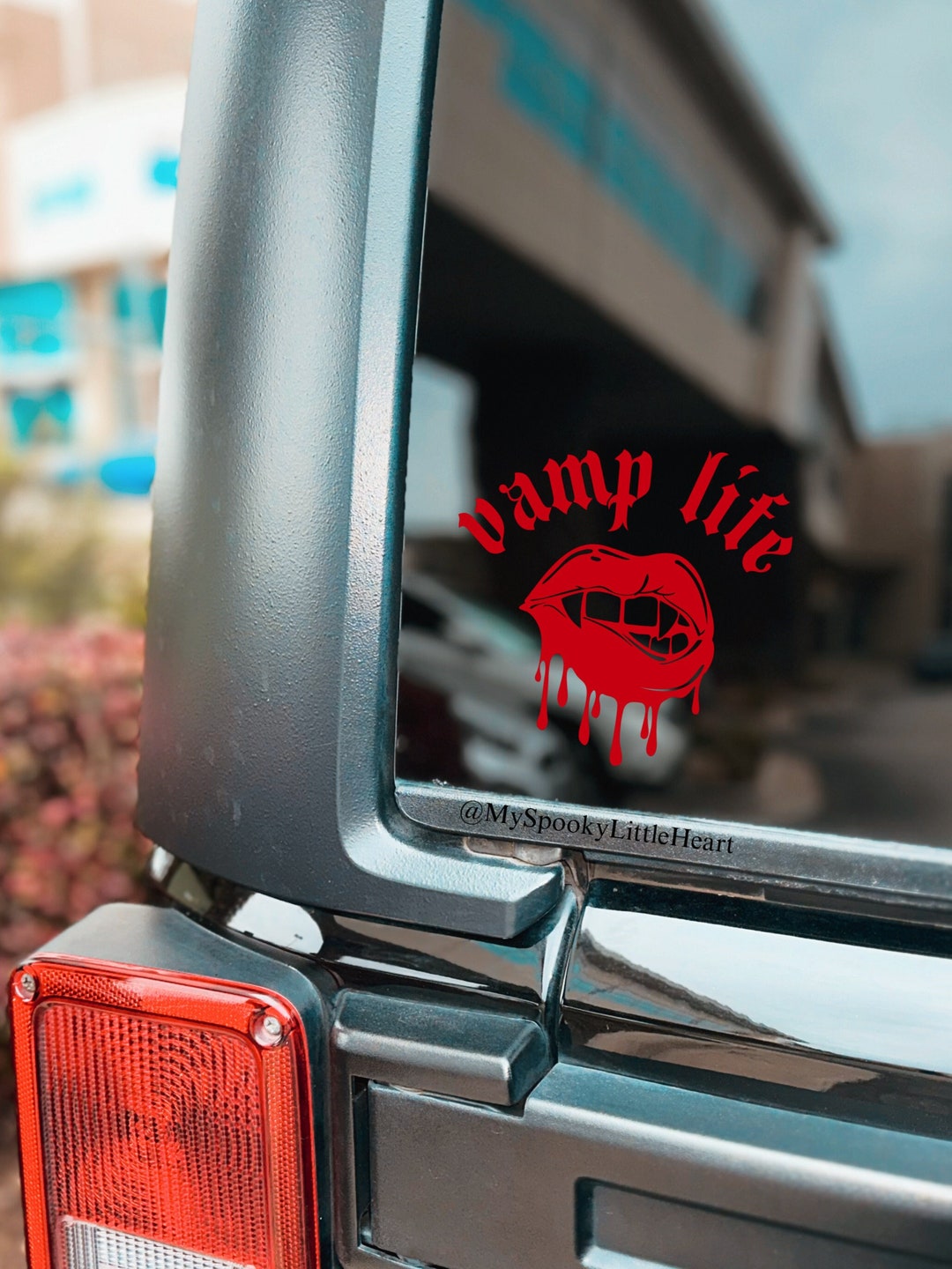 Vamp Life, Vampire Decal, Vampire Lips, Bit Me, Spooky Decals, Car ...