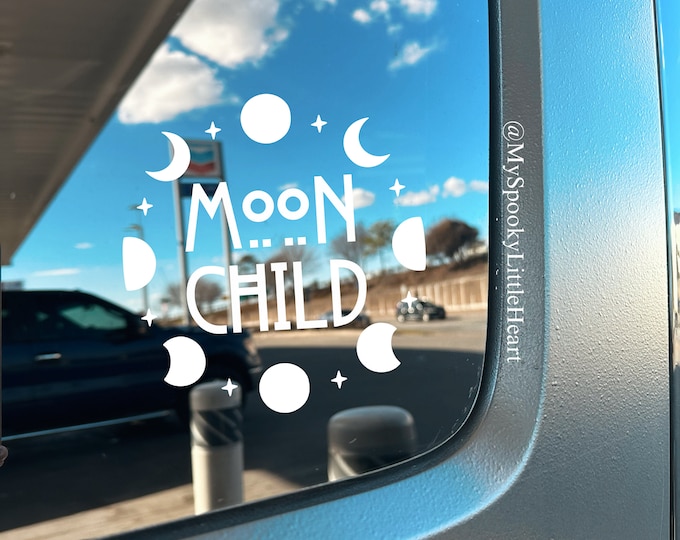 Moon Phase Moon Cycle Vinyl Car Window Bodywork Bumper Sticker Decal ...