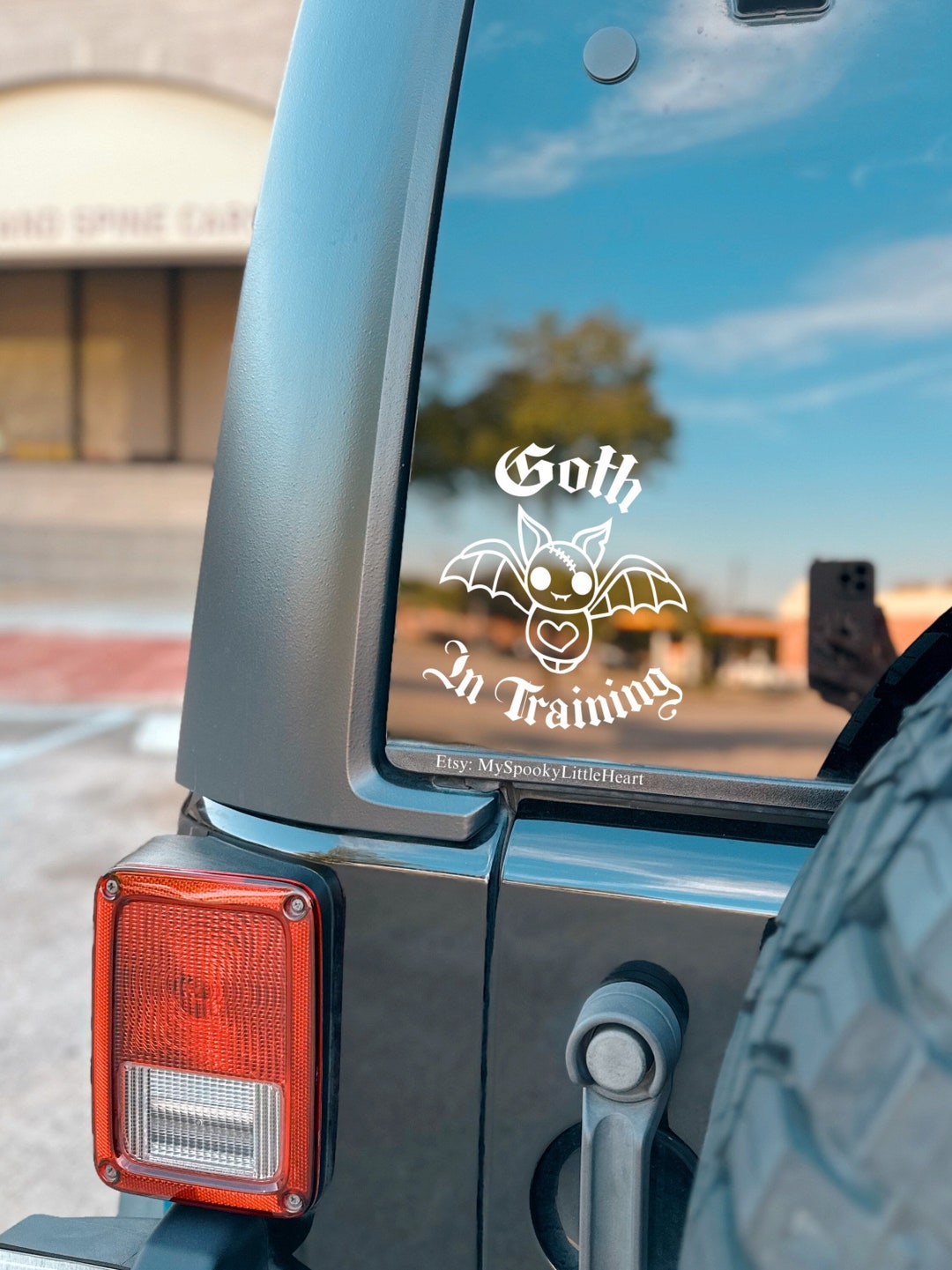 Goth in Training, Car Decal, Bats Decal, Spoiled Bat, Baby Bat on Board ...