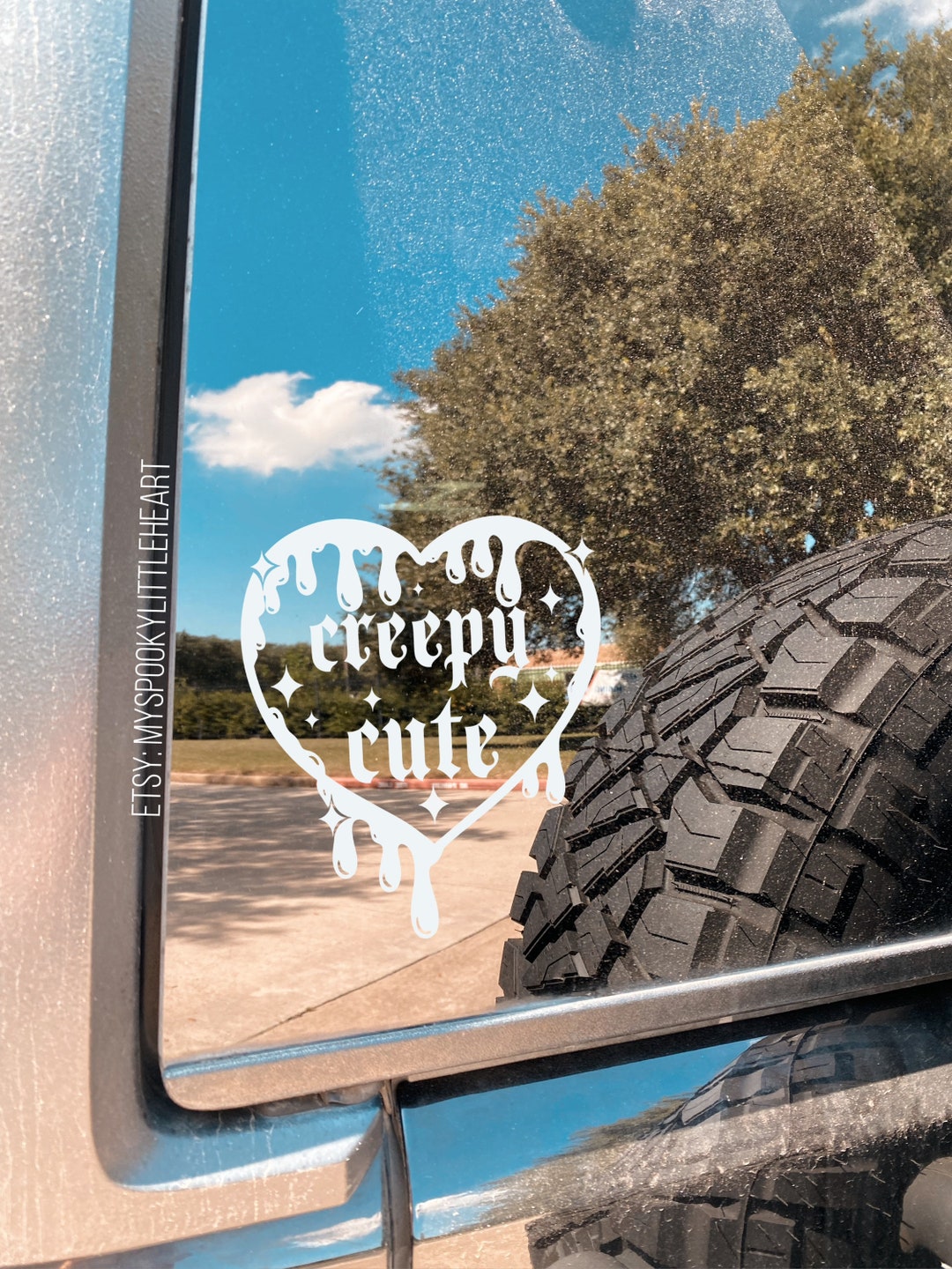 Creepy Cute, Drip Decal, Spooky Bitch Decal | Spooky Decal | Spooky ...