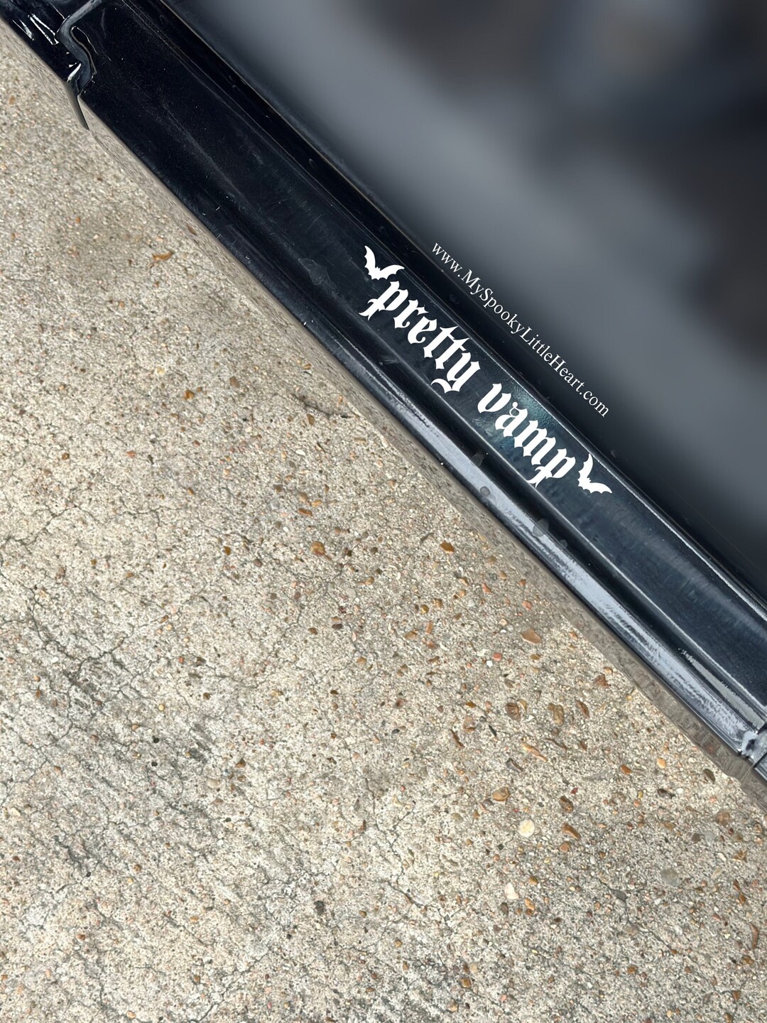 Pretty Vamp, Car Decal, Vampire Decal, Goth Door Decal, Door Step Decal ...