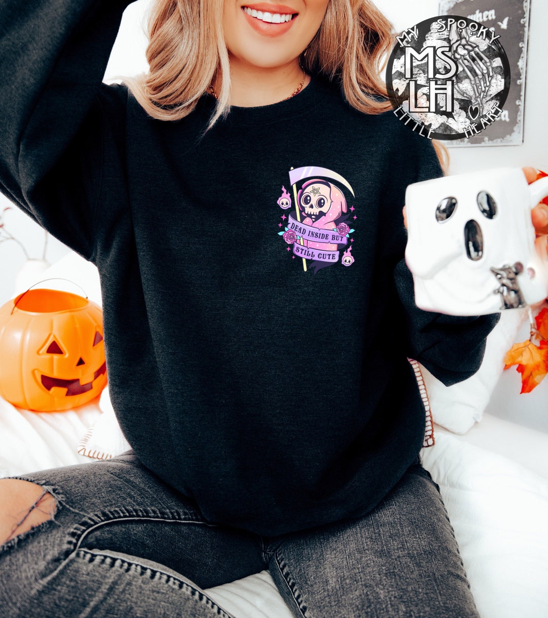 Pastel Goth Clothing, Pastel Goth Shirt, Goth Sweatshirt, Dead Inside ...