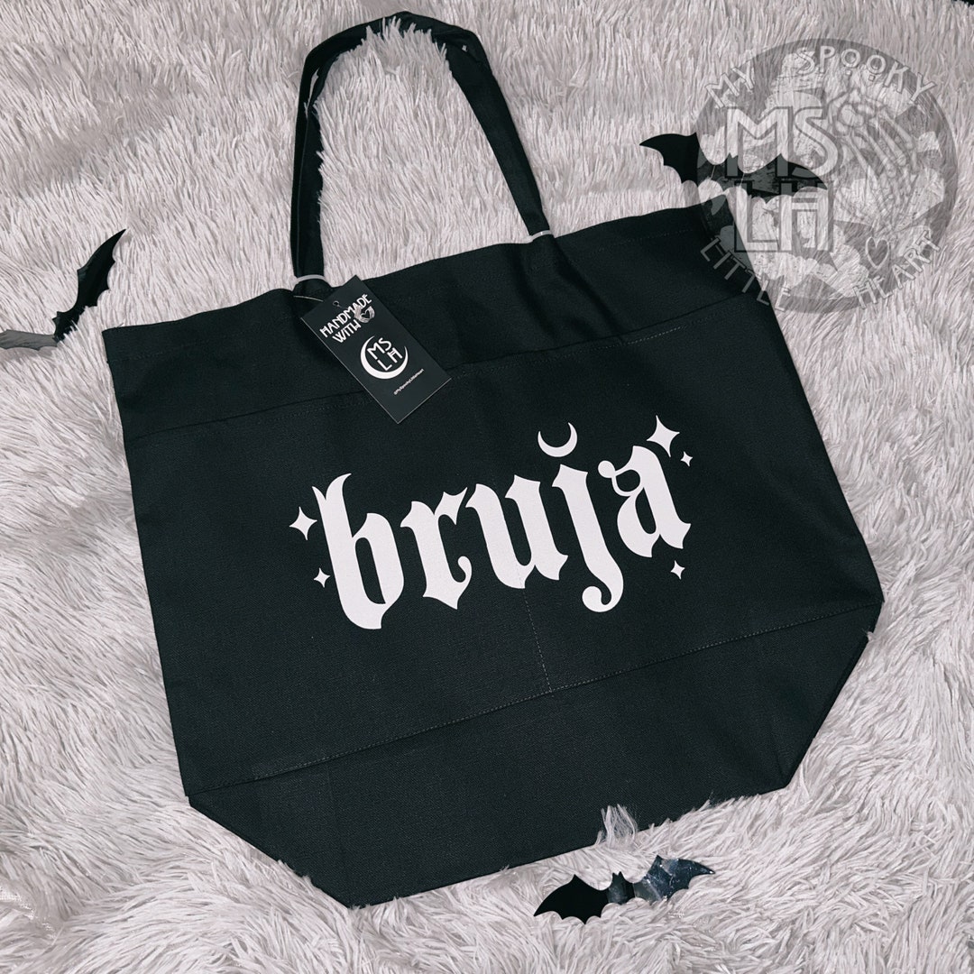 Bruja Bag, Witchy Bag, Black Tote Bag, Goth Bag, Witchy, Witchy Things ...