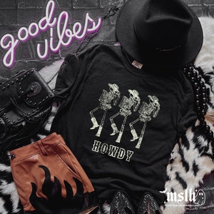 Howdy Shirt, Goth Cowgirl, Yallternative Shirt, Skeleton Cowboys, Goth ...