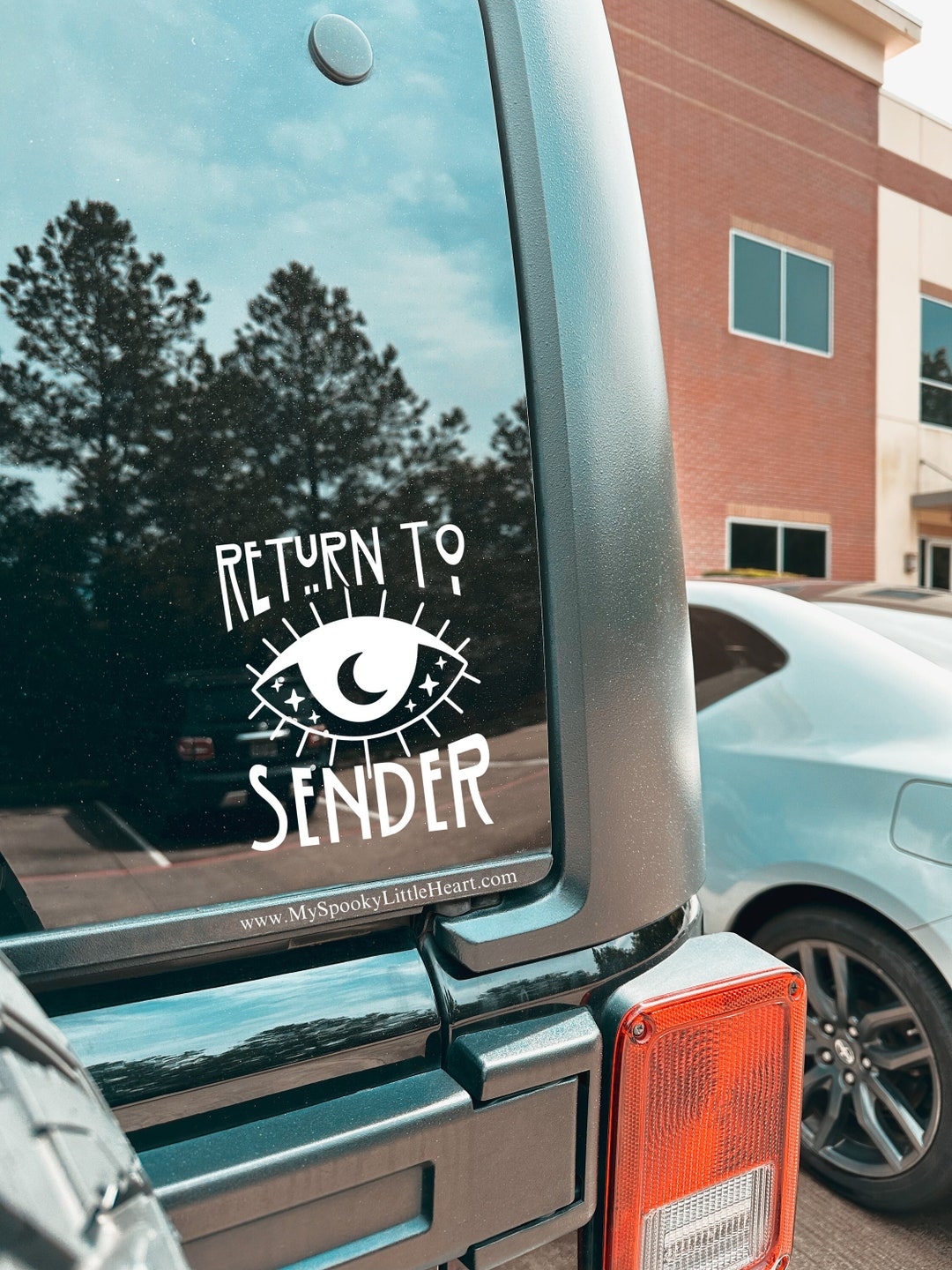 Return to Sender, Car Decal, Evil Eye Decal, Protect Your Energy, Mal ...