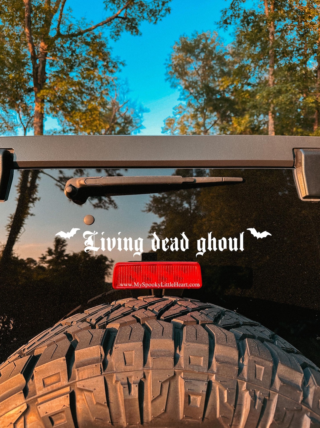 Living Dead Ghoul, Living Dead Girl Decal, Car Decal, Spooky Car Banner ...