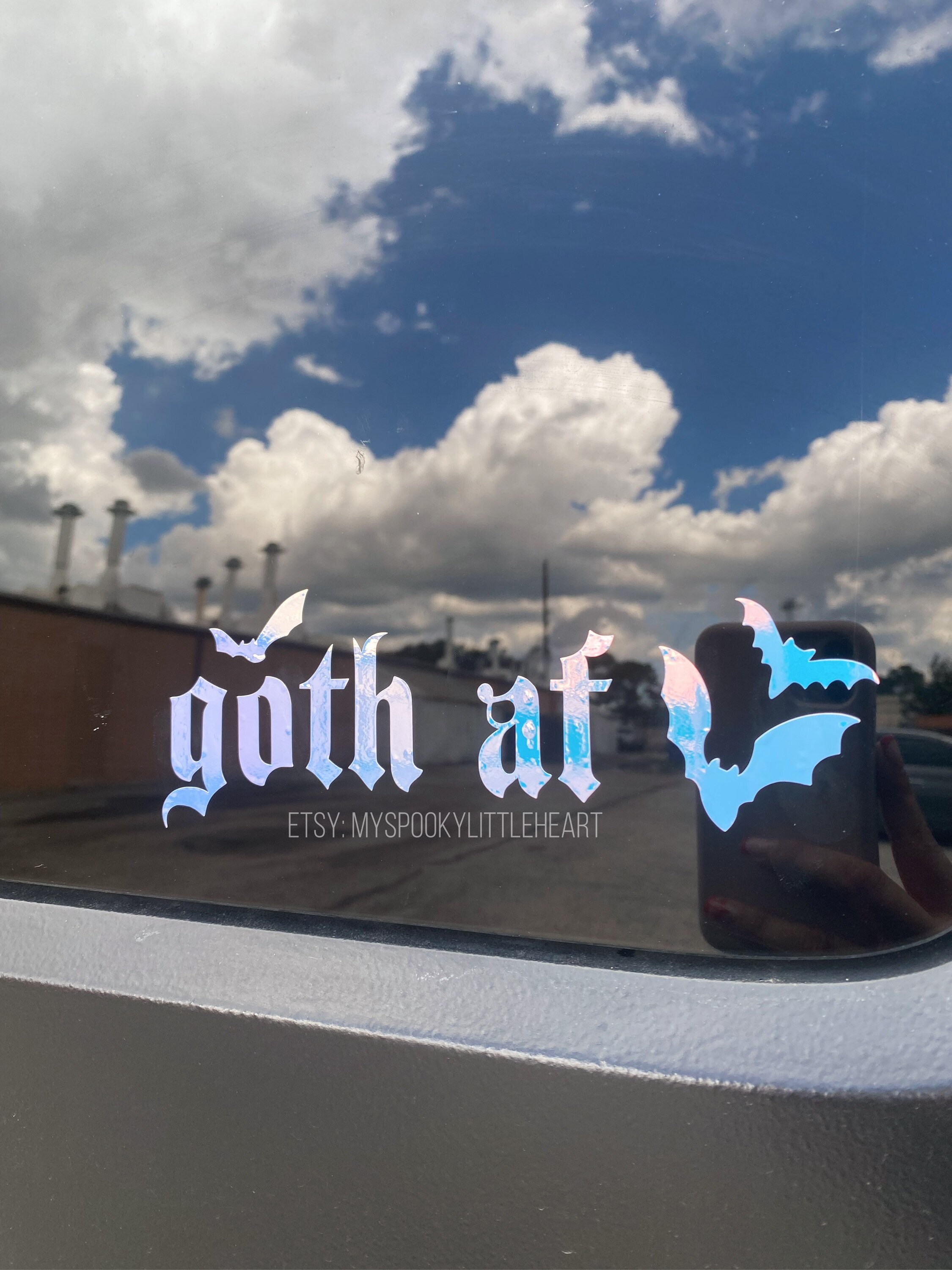 Goth AF Goth Decals Bats Decal Spooky Bitch Spooky - Etsy
