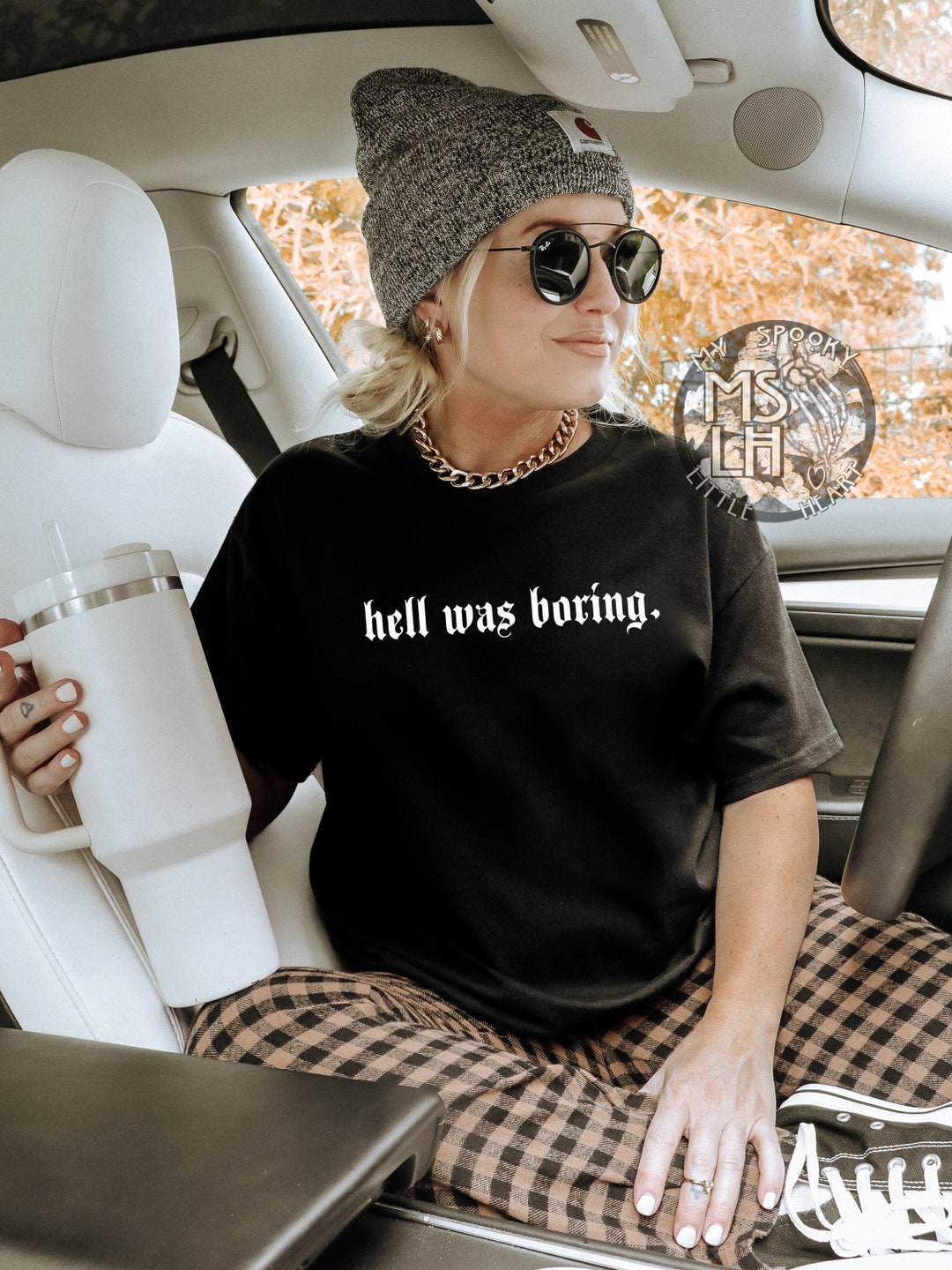 Hell Was Boring Shirt, Alternative Sweatshirt, Sarcastic Shirt, Funny ...