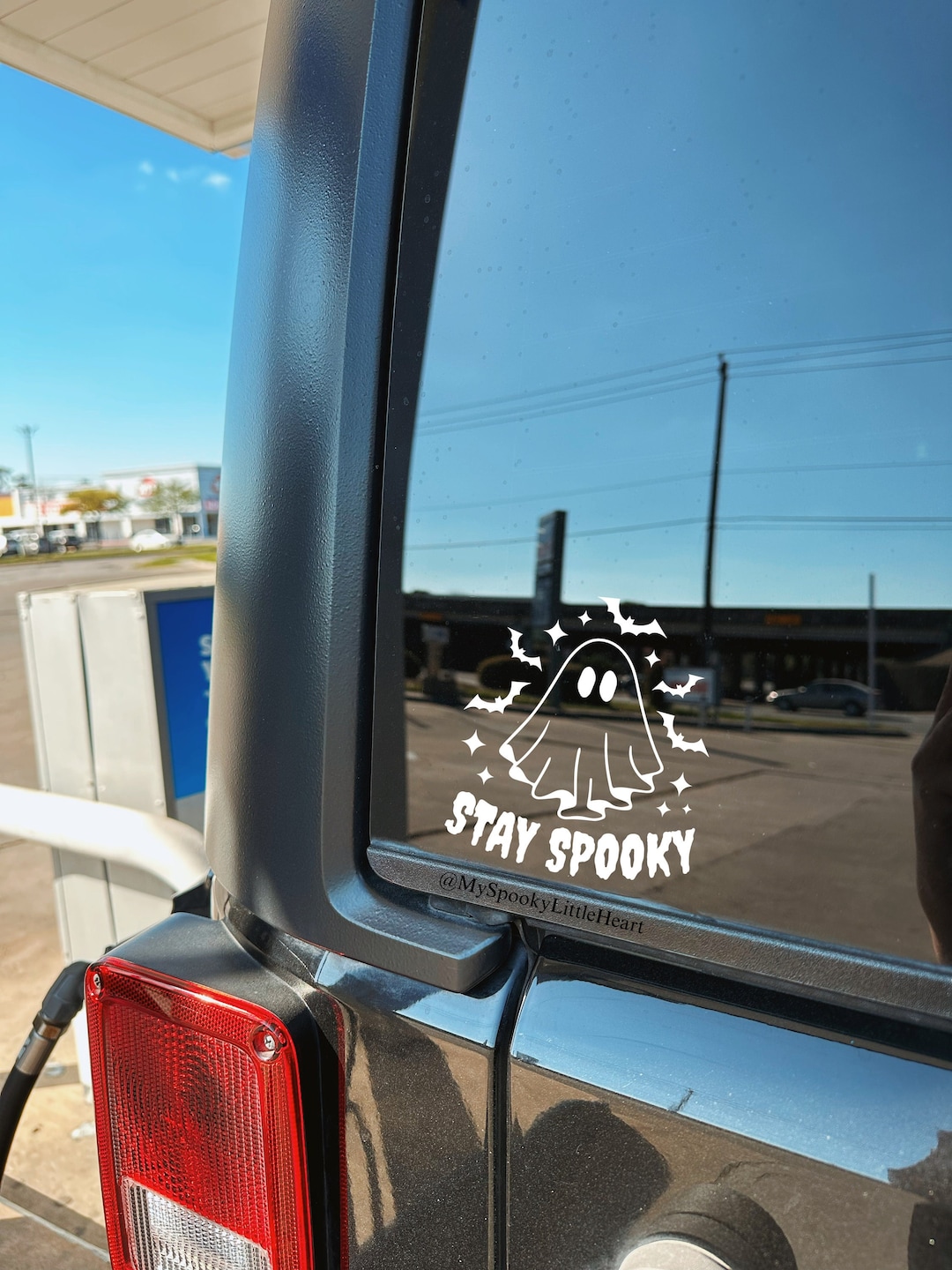 Cute Ghost Car Decal, Stay Spooky Decal, Spooky Decals, Car Decals ...
