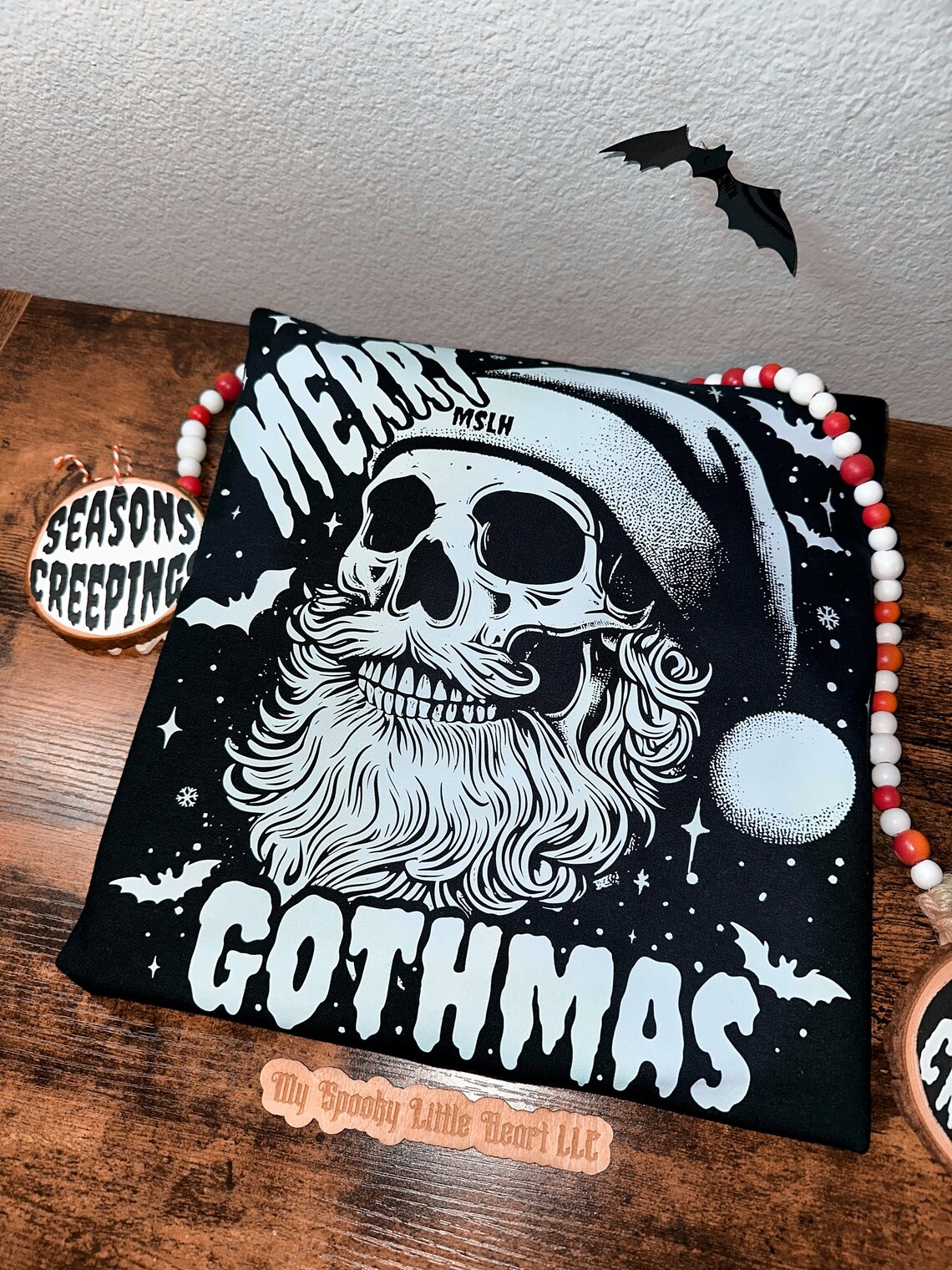 Merry Gothmas Sweathsirt, Spooky Christmas, Creepy Christmas, Goth ...