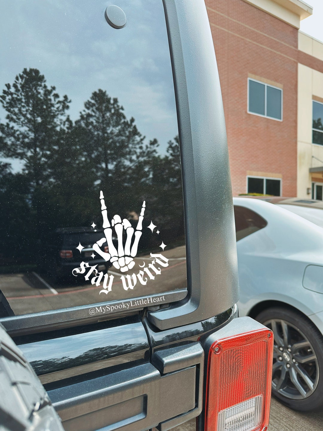 Stay Weird, Skeleton Rock On, Keep It Weird, Skeleton Hand Decal ...