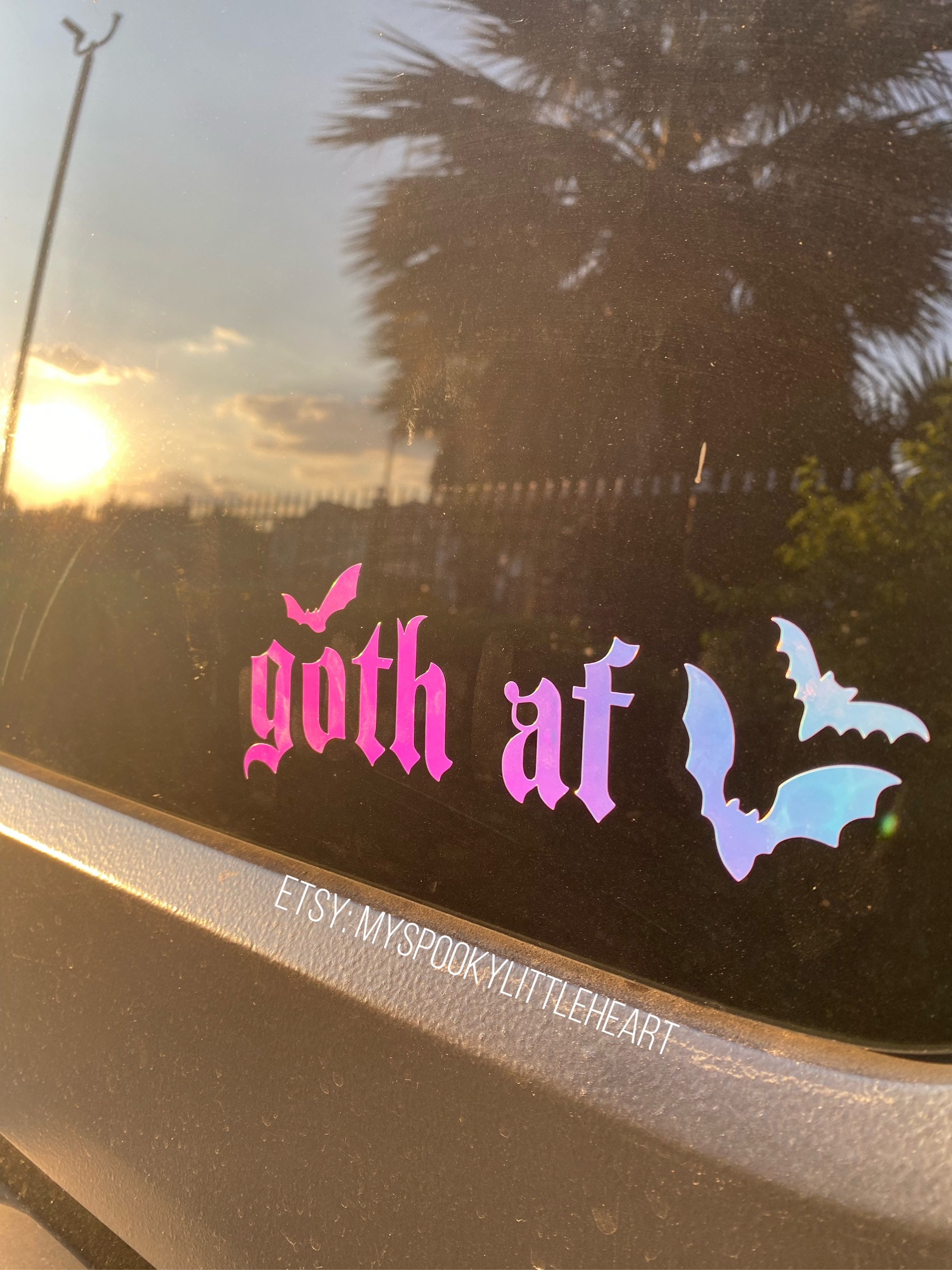 Goth AF Goth Decals Bats Decal Spooky Bitch Spooky - Etsy