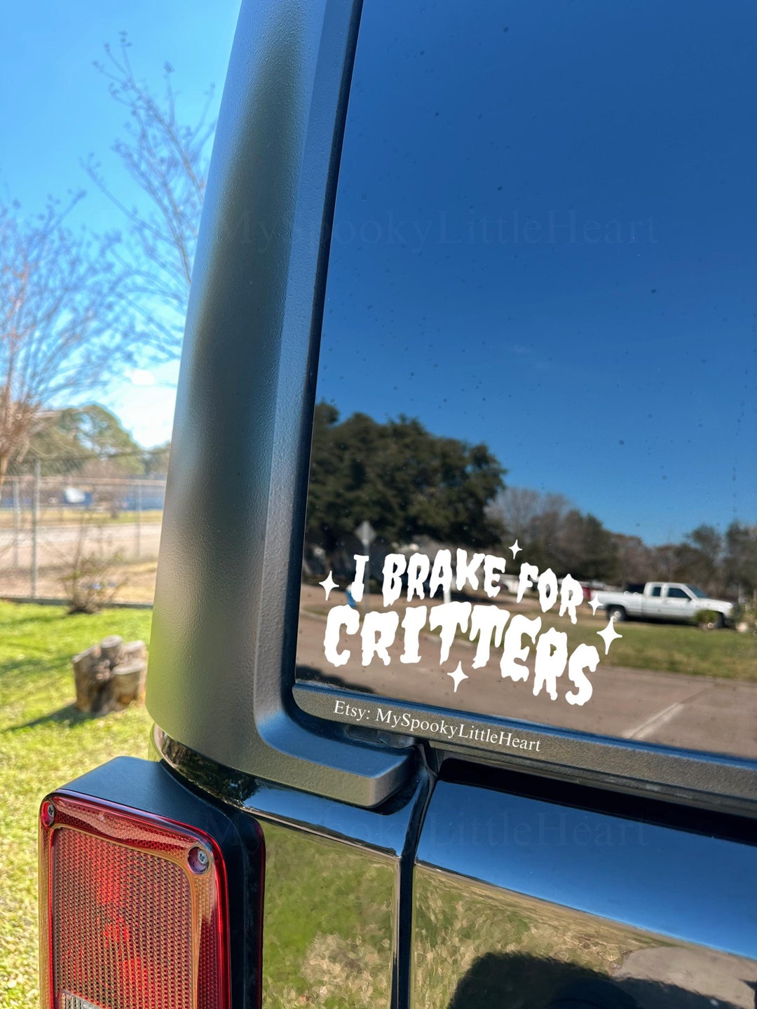 I Brake for Critters Car Decal, I Brake for Little Guys, Car Decal, I ...
