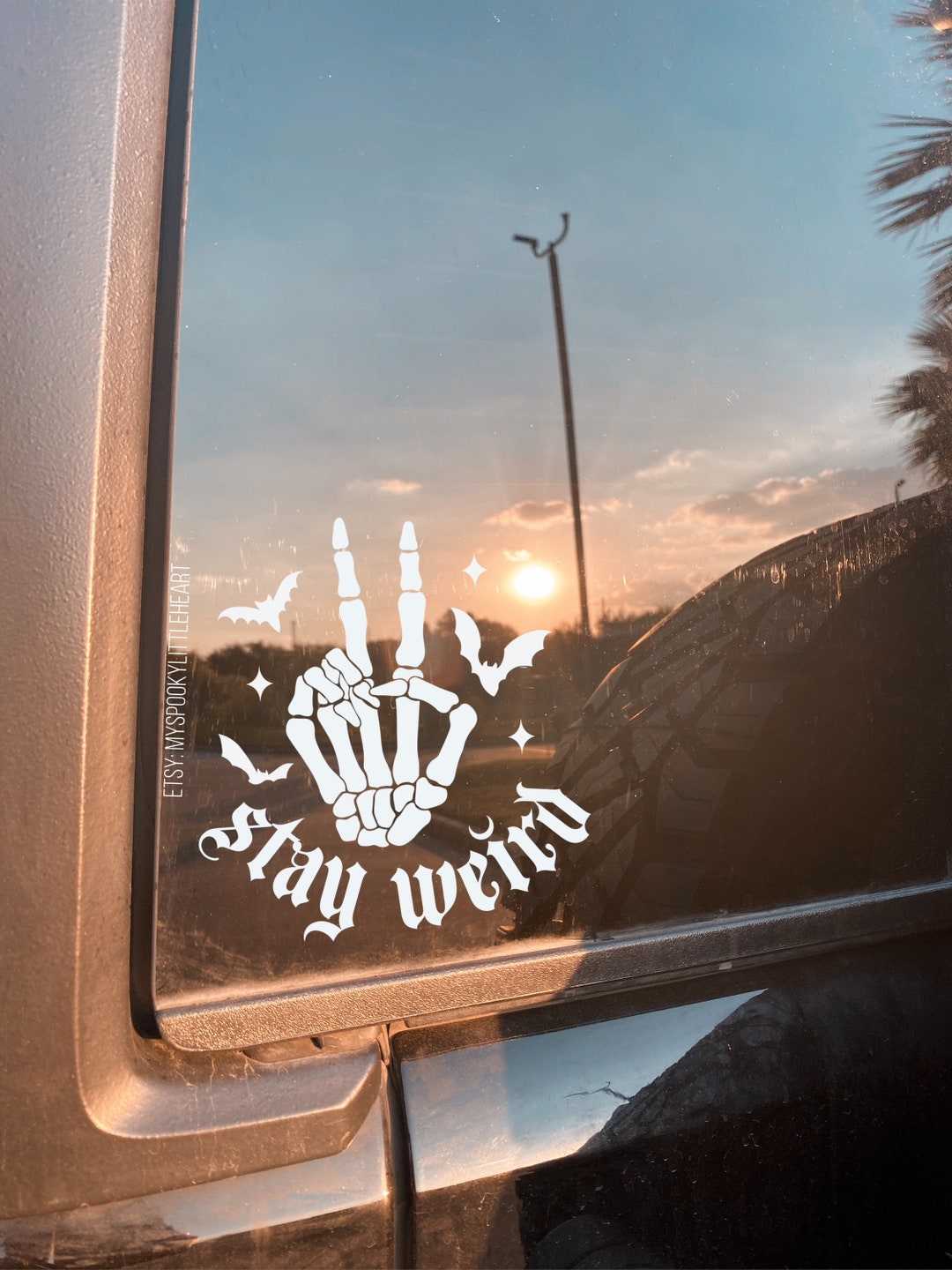 Stay Weird, Skeleton Wave, Keep It Weird, Bats Decal, Skeleton Hand ...