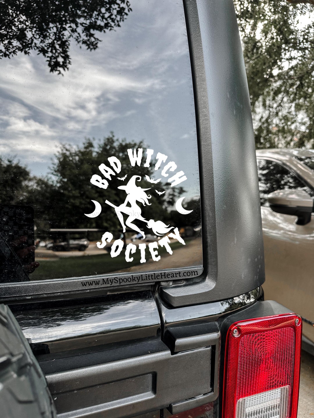 Bad Witch Society Decal, Bruja Decal, Car Decal, Witch Decals, Spooky ...