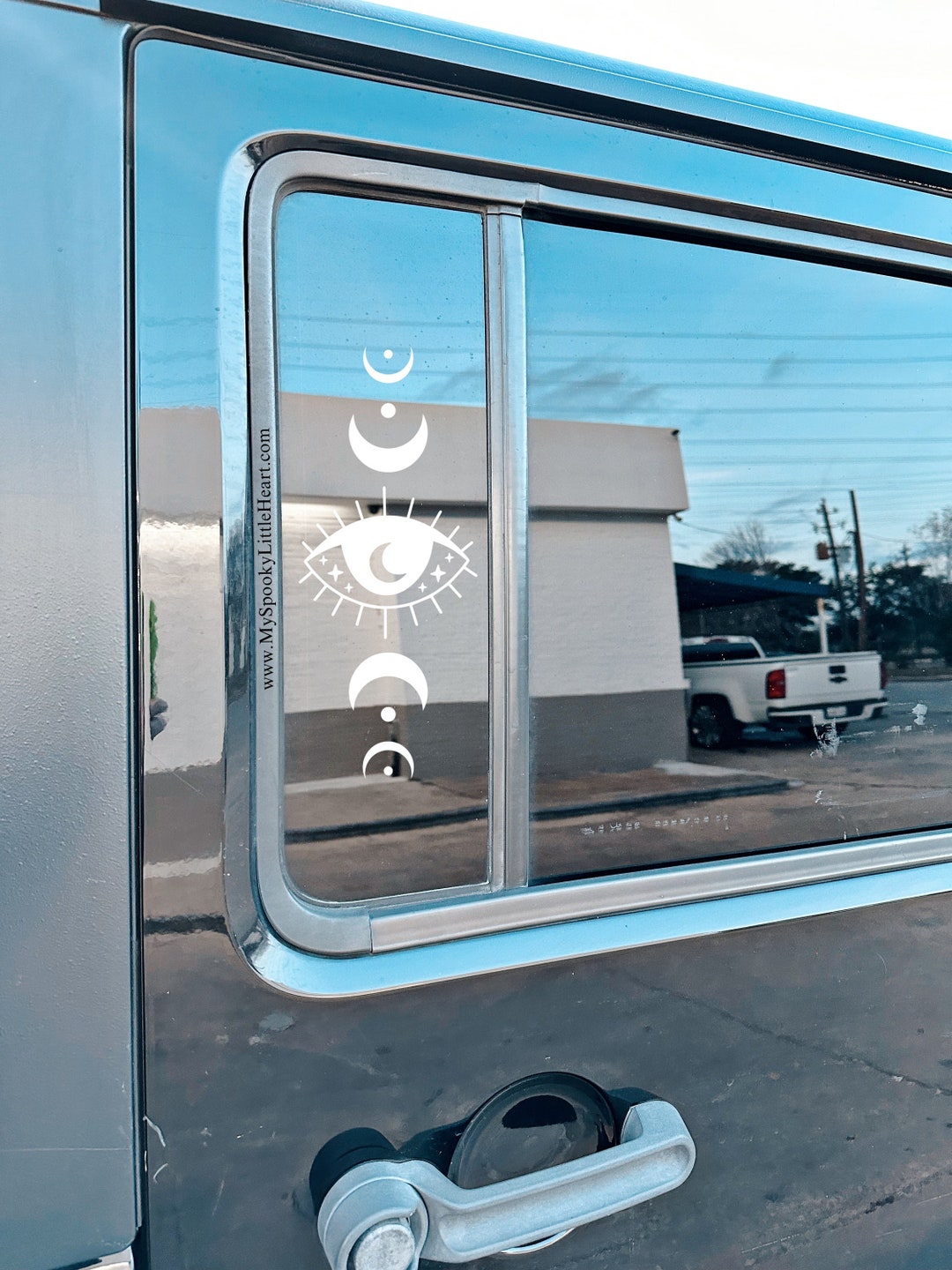 Evil Eye Decal, Moon Phase, Protect Your Energy, Return to Sender, Mal ...