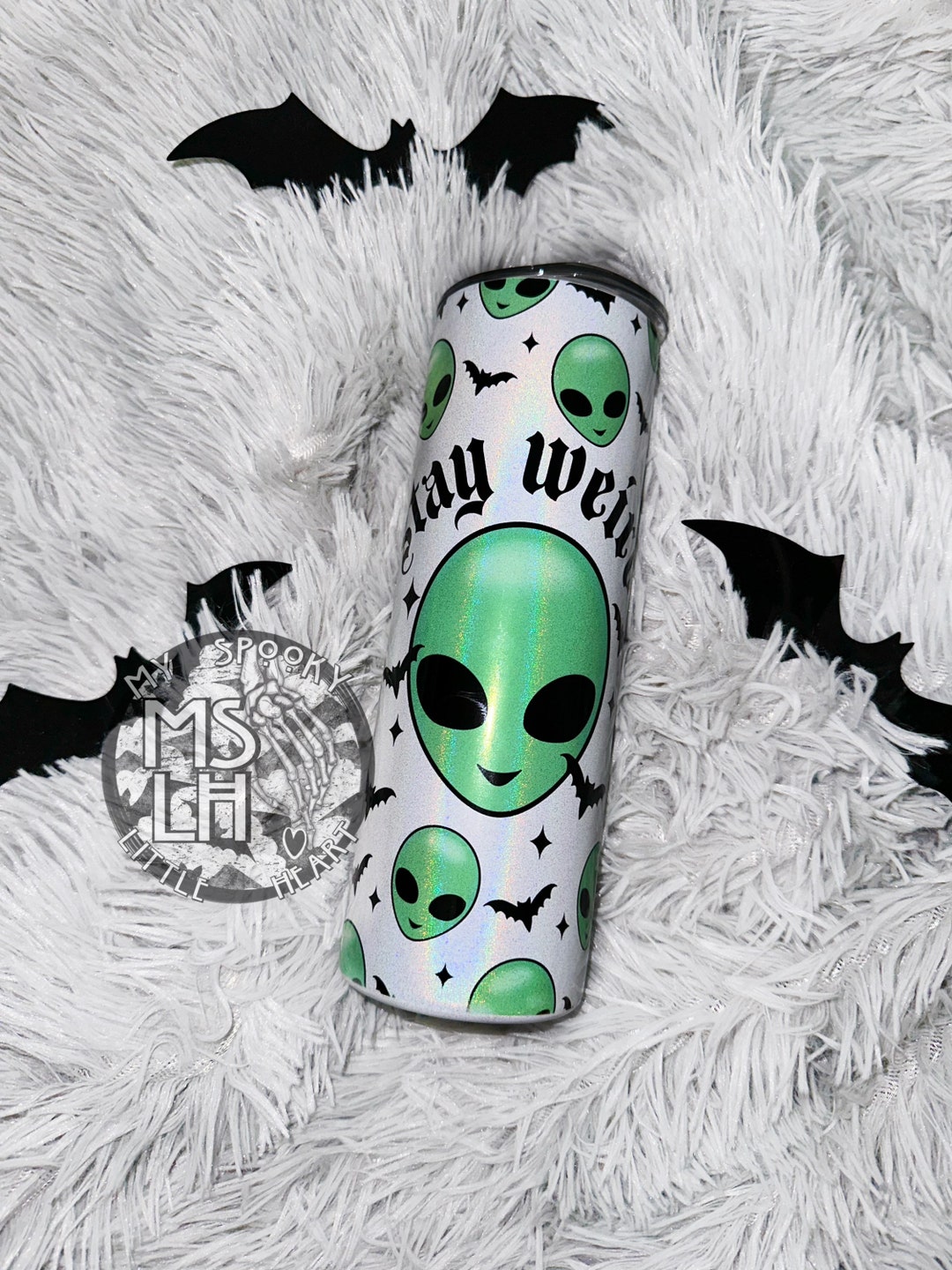 Aliens Tumbler, Bats Tumbler, Stay Weird Tumbler, Witchy Tumbler, 20oz ...