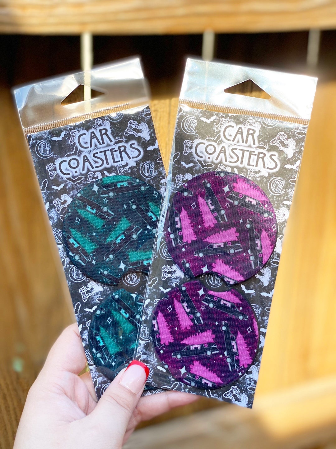 Spooky Cute Car Coasters Hearse Car Coasters, Spooky Car Accessories ...