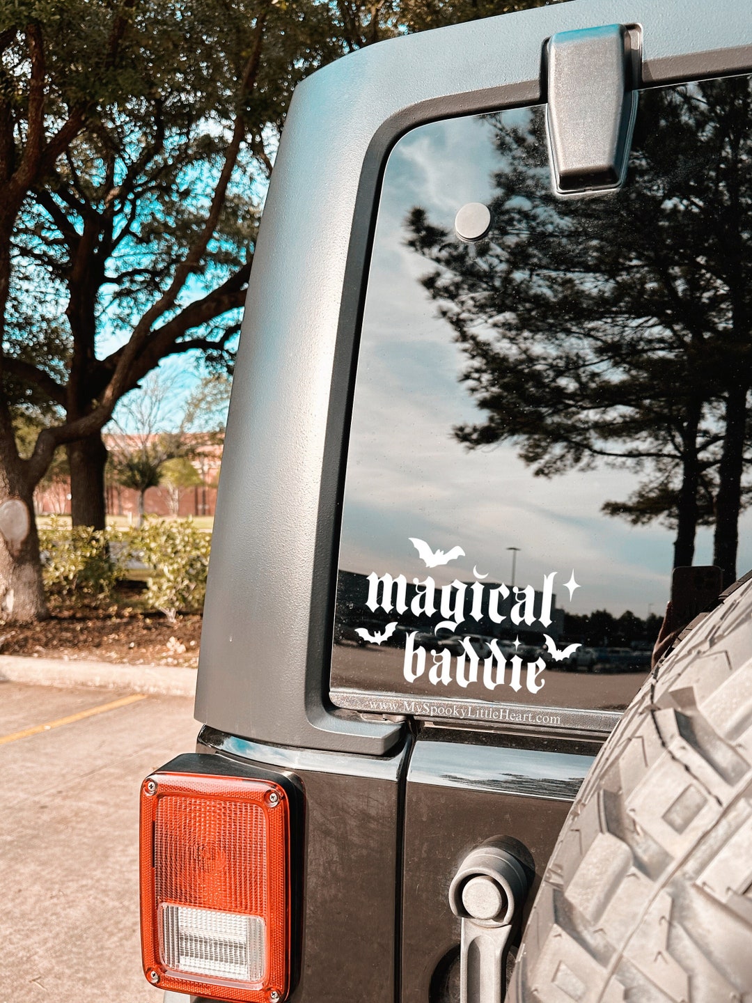 Magical Babe, Magical Bitch, Car Decal, Witchy Decal, Bats and Stars ...