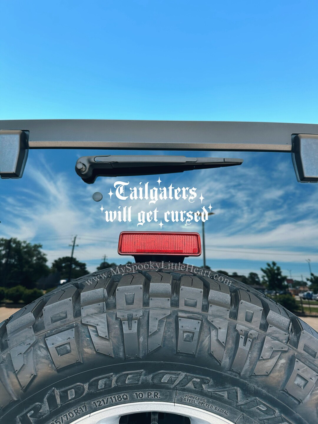 Tailgaters Will Get Cursed, Car Decal, Do You Follow Satan This Closely ...