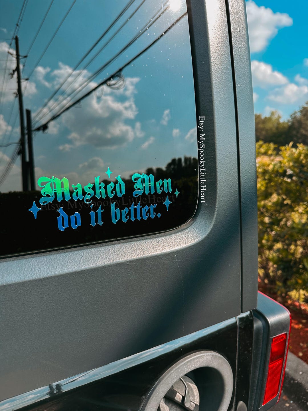Masked Men Do It Better Car Decal, Fictional Characters, Book Lover ...