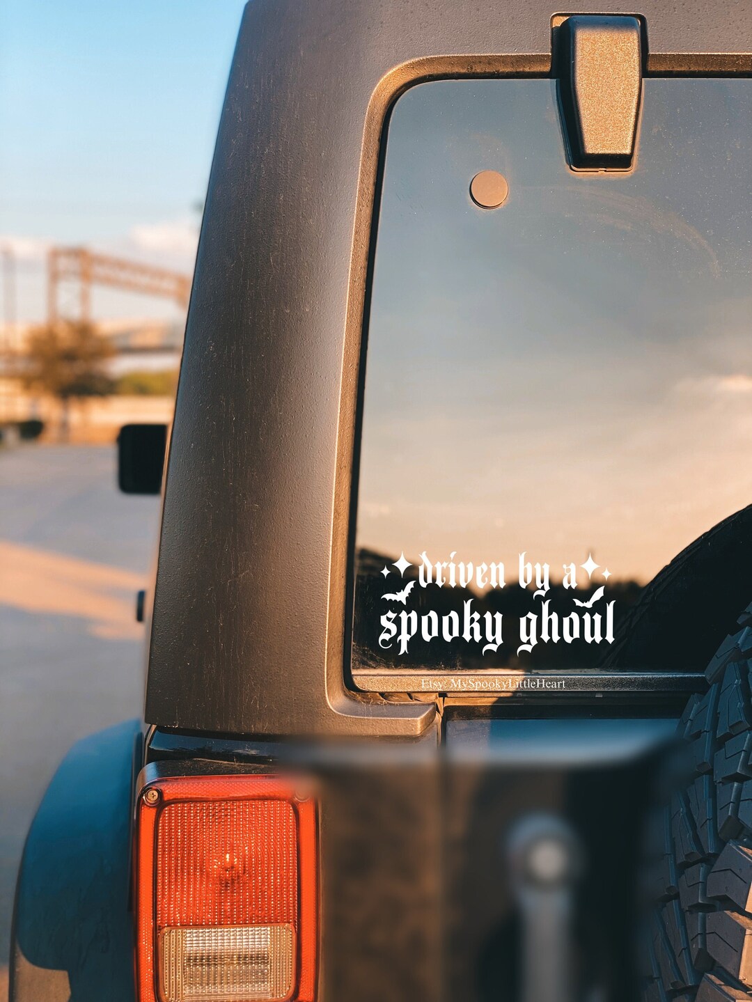 Driven by a Spooky Ghoul, Spooky Decals, Goth Decals, Goth Car ...