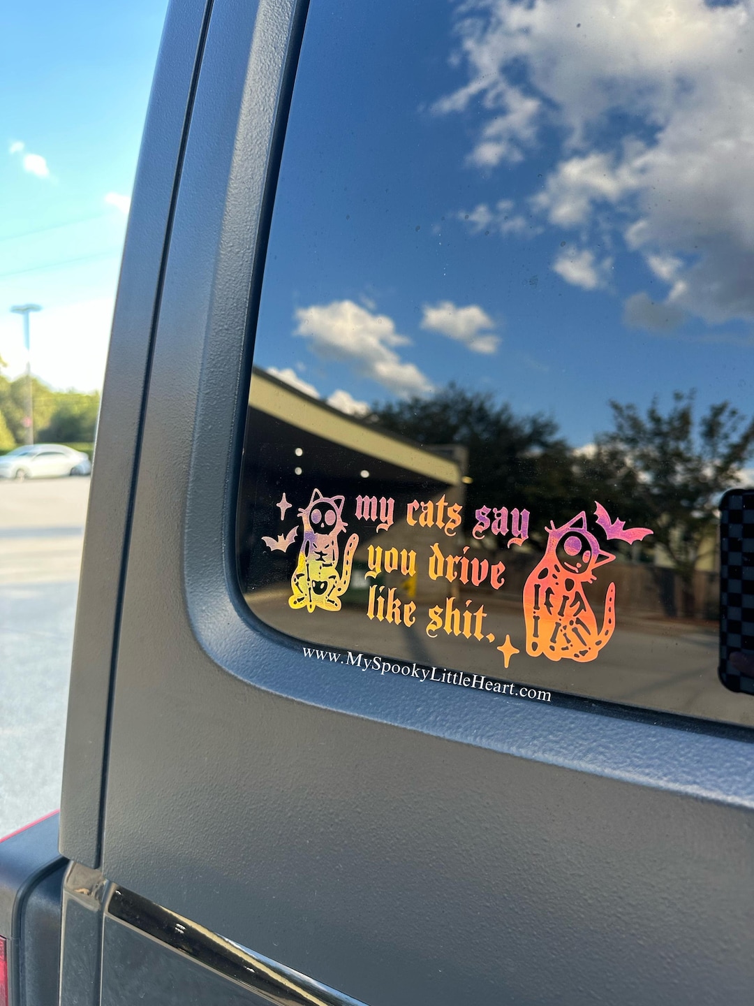 My Cats Say You Drive Like Shit, Car Decal, Funny Cat Decal, Cat Lover ...